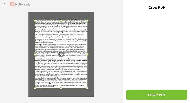 How to Crop PDF Without Adobe Online and Offline - PDF Candy